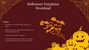 Dark Halloween Themed PPT Template Readily For You