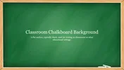 Classroom Chalkboard Background PPT and Google Slides Themes