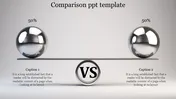 Explore Now! Comparison Chart Template Presentation Slide