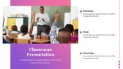 Get Modern Classroom Presentation PowerPoint Slide