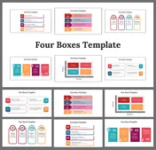 4 Box PowerPoint Template with 13 Strategic Slides