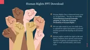 Explore Now Human Rights PPT Download Presentation Slide