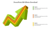 Multi-Color Curved Arrow Connector PowerPoint Template