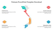 Vietnam Map Outline PowerPoint Template and Google Slides
