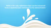 Buy Now! Milk Background PPT And Google Slides Templates