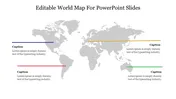 Get This Free Editable World Map PowerPoint Template