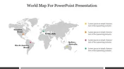 Blank World Map Continents PowerPoint and Google Slides