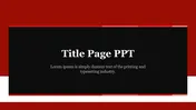 Presentation Title Page PowerPoint Template & Google Slides
