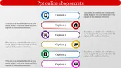 Online Shopping PPT Diagram For Your Creative Presentation