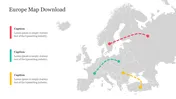 Editable Europe Map PowerPoint Template and Google Slides