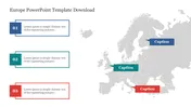 Premium Free Map Of Europe For PowerPoint Presentation