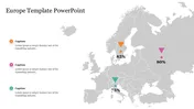 Editable Europe Map PowerPoint Template and Google Slides