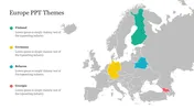 Premium Free Map Of Europe For PowerPoint Presentation
