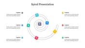 Creative Spiral Presentation PowerPoint Template Slide