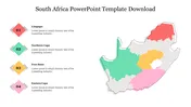 Effective Map Of South Africa For PowerPoint Presentation