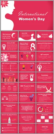 Happy Womens Day PowerPoint and Google Slides Templates