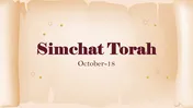 Simchat Torah PowerPoint and Google Slides Templates