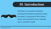Movember PowerPoint for Presentation and Google Slides