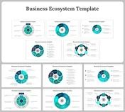 Attractive Ecosystem Drawing PowerPoint Template Slide