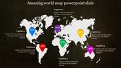 Creative World Map PowerPoint Presentation Slide