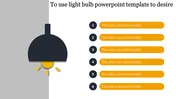 Light Bulb Idea PowerPoint Template & Google Slides