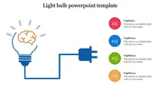 Creative PowerPoint Slide Ideas Template With Light Bulb