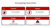 Ready To Use! Warning Sign PowerPoint And Google Slides