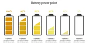 Status Battery Icon PowerPoint Template & Google Slides