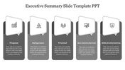 Professional Executive Summary Slide Template PPT