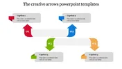Buy Multicolor Four Process Arrows PowerPoint Templates