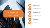 Discover Contact Information PowerPoint Slide Template