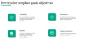 Editable PPT Template Goals Objectives and Google Slides