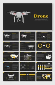 Free Drone Template PowerPoint Presentation & Google Slides