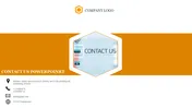 Simple Contact Us PowerPoint Template and Google Slides