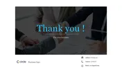 Editable Best Thank You PPT Template and Google Slides