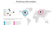 Creative World Map For PowerPoint Free Download