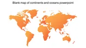 Editable World Map Outline For PowerPoint Presentation