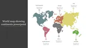 Get Free World Map PowerPoint Templates Presentation Slide