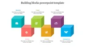 Predesigned Building Blocks Diagram PowerPoint Template