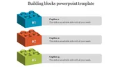 Predesigned Building Blocks Diagram PowerPoint Template