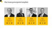 Click Our Team PowerPoint Template For Presentation Now