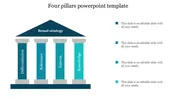 Four Pillars PPT Template Presentation and Google Slides