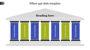 Four Pillars PPT Template Presentation and Google Slides
