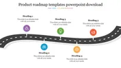 Editable PPT Template For Roadmap Presentation Slide