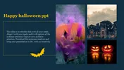 Halloween Agenda Slides With Scary Jack-O-Lanterns Image