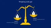 Free Weighing Scale PowerPoint Template and Google Slides