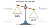 Elegant Weighing Scale PowerPoint Template Presentation