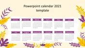 PowerPoint Weekly Calendar Template PPT For Presentation