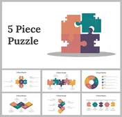 Creative Puzzle Pieces PPT Template for Presentations
