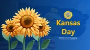 Simple Kansas Day PowerPoint Slide Template Designs